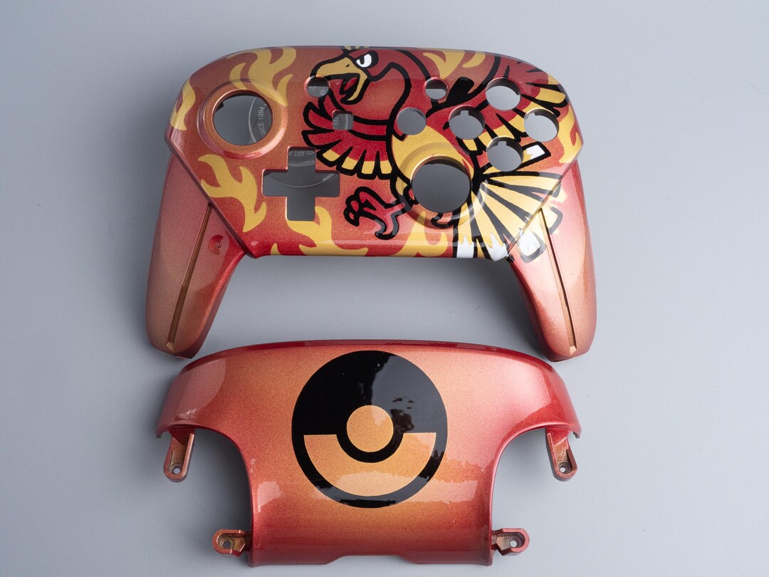 Switch Pro Controller / Shells ~ Ho-oh / Pokémon ~ Custom Painted ...