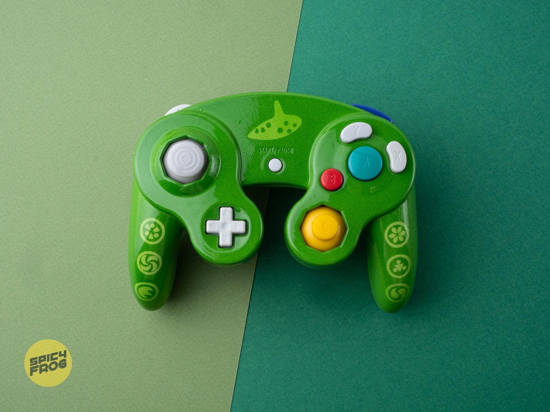 NEW Gamecube Custom Controller Ocarina of Time / Zelda Painted Shells ...