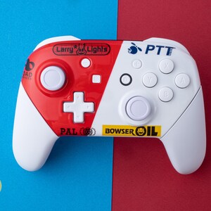 NEW Switch Pro Controller Mario Kart 8 / Sponsors Painted Shells ...