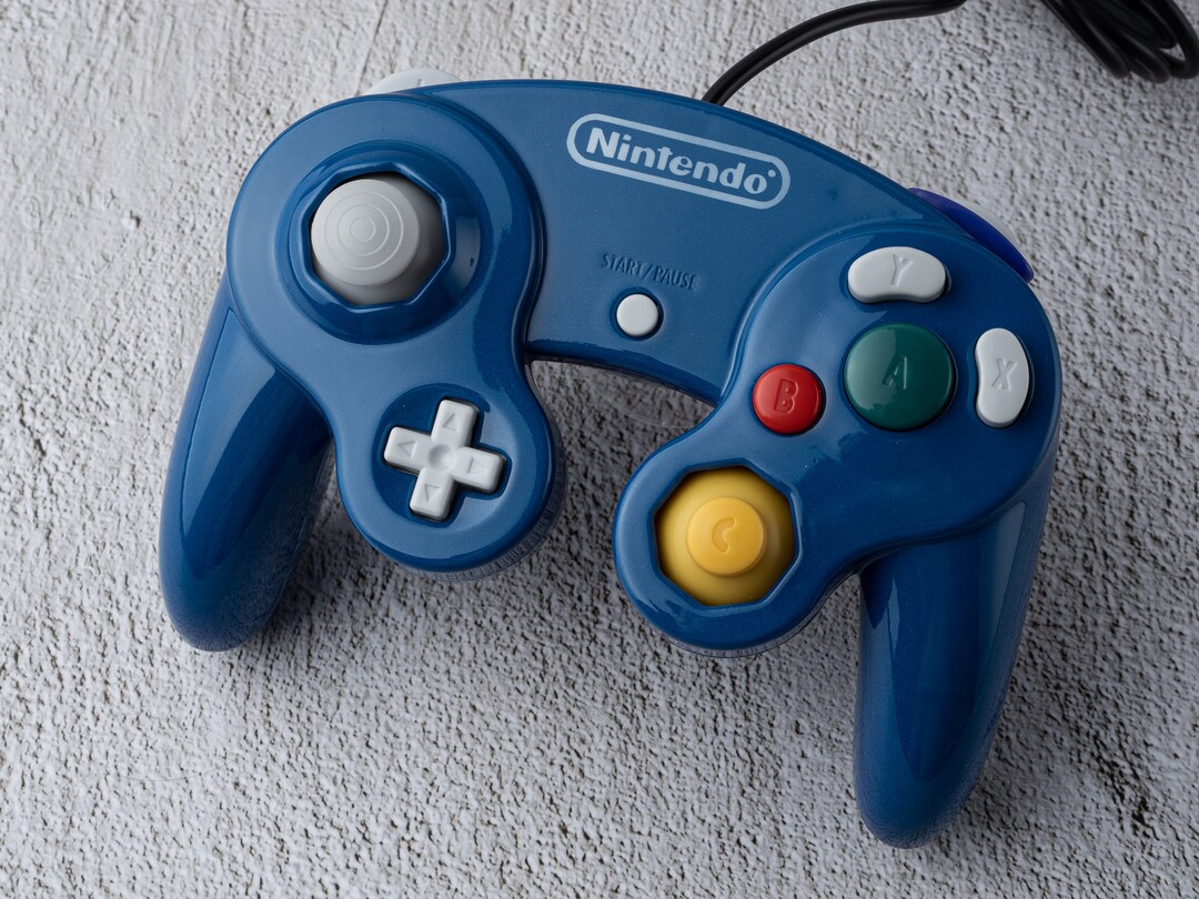 Third Party Gamecube Controller Blue GC-70 - Etsy