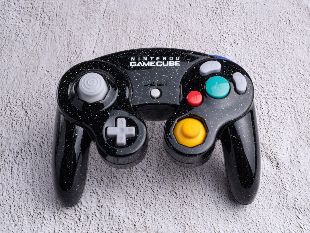 Galaxy Black - Custom Painted Gamecube Controller - Etsy