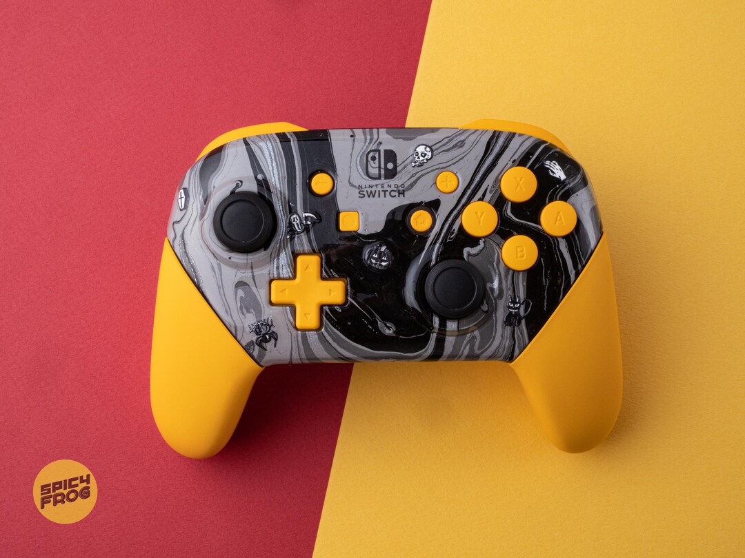NEW Switch Pro Controller Spooky Halloween Painted Shells, Custom ...