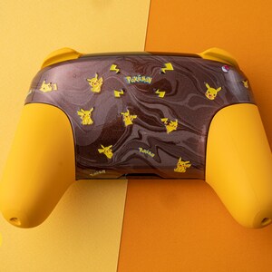 NEW Switch Pro Controller Pikachu / Pokémon Painted Shells, Custom ...