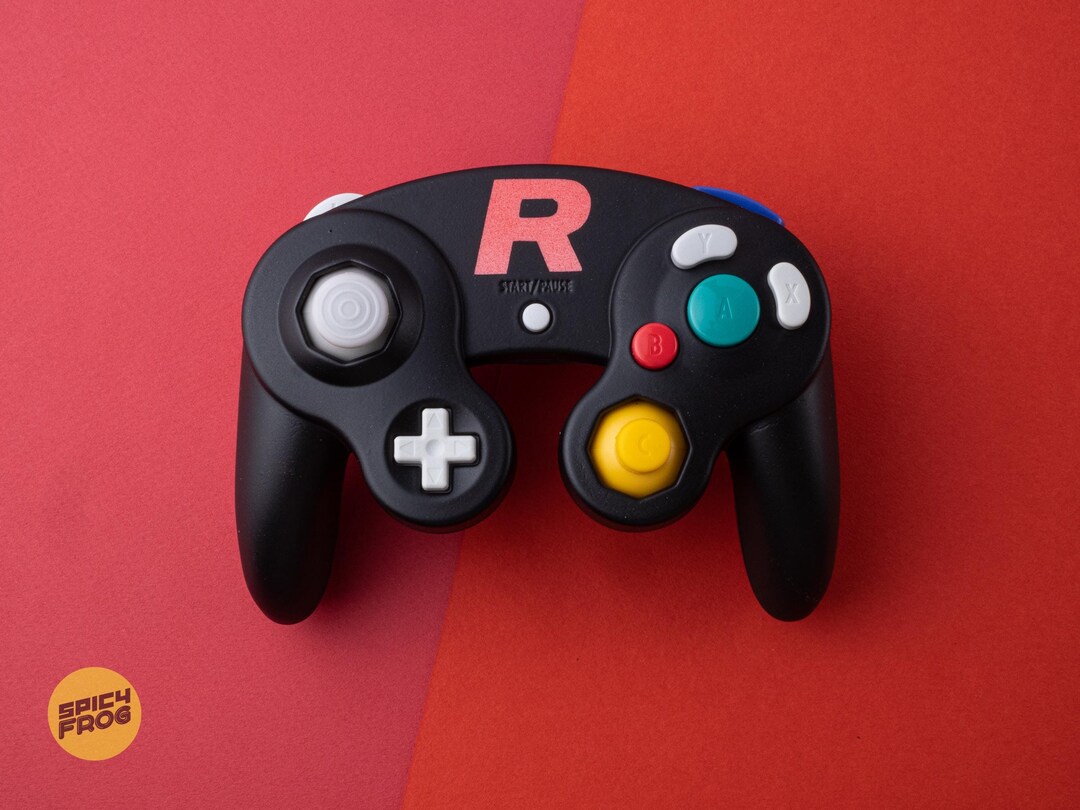 Gamecube Custom Controller Shells Team Rocket Custom Painted Shells for ...