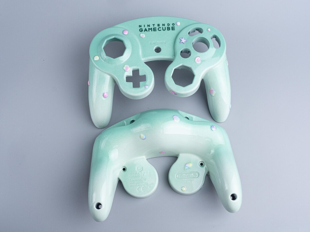 Gamecube Custom Controller Shells ~ Seaside Beach ~ Custom Painted ...