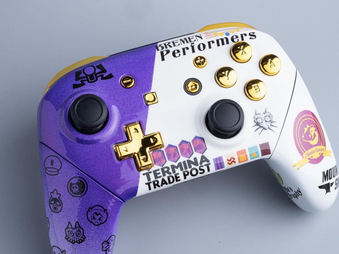 Switch Pro Controller / Shells ~ Majora's Mask / the Legend of Zelda ~ Custom Painted Controller ...