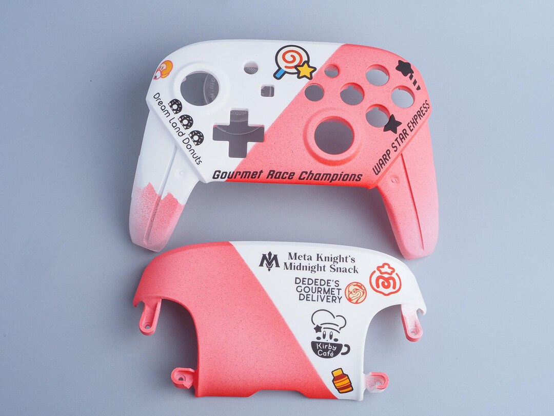 Switch Pro Controller / Shells ~ Kirby / Dreamland Sponsors ~ Custom Painted Shells for Official ...
