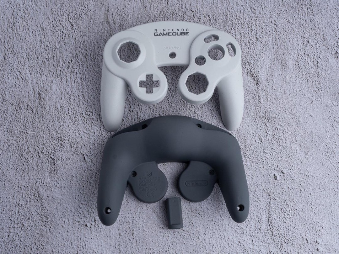 Gamecube Custom Controller Shells Grey / White / Ultra Matte Custom Painted Shells for OEM ...