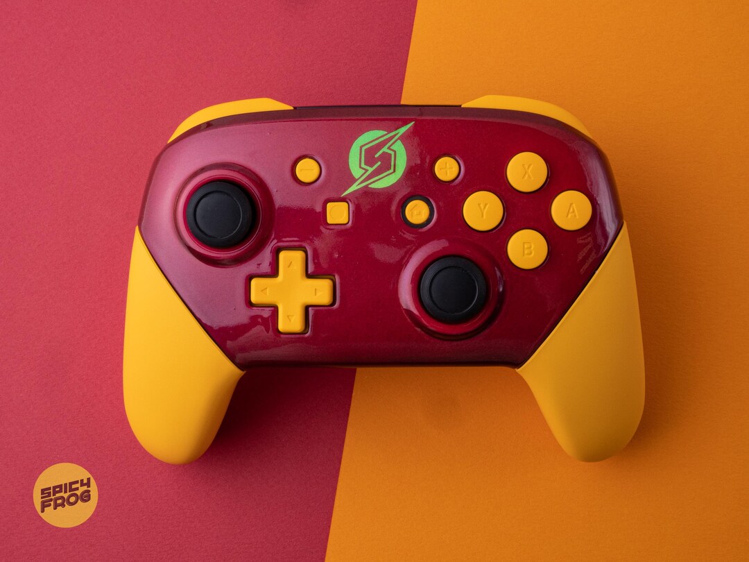 NEW! ~ Switch Pro Controller ~ Metroid Prime / Screw Attack ~ Painted ...