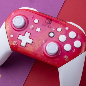 Switch Pro Controller Shells Pink and Gold Dust Custom Painted Shells ...
