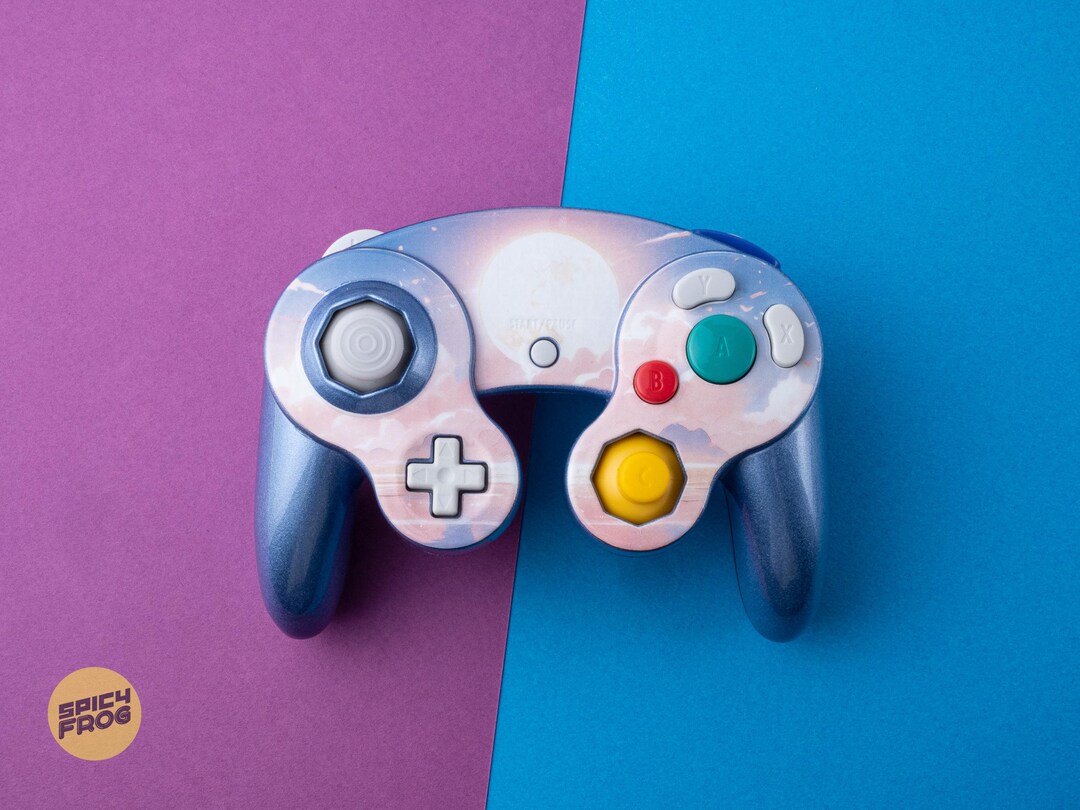 NEW Gamecube Custom Controller Soft Sunset / Vaporwave Painted Shells ...