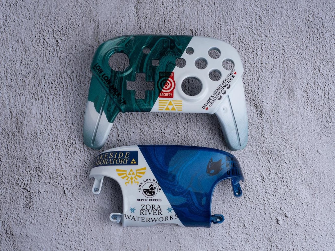 Switch Pro Controller Shells Ocarina of Time / Zelda Sponsors Custom ...