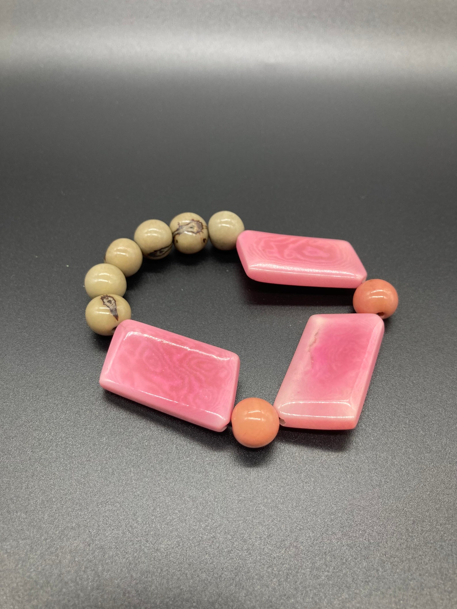 Tagua Nut Bracelet/ Tagua Nut Jewelry / Organic Jewelry - Etsy