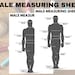 Male Printable Body Measurement Sheet, Fashion Designer Template ...