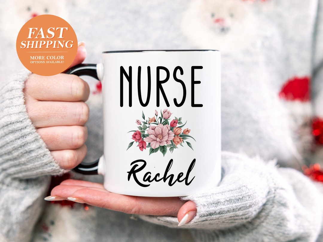 Custom Name Nurse Mug Personalized Nurse Graduation Gift New Nurse ...