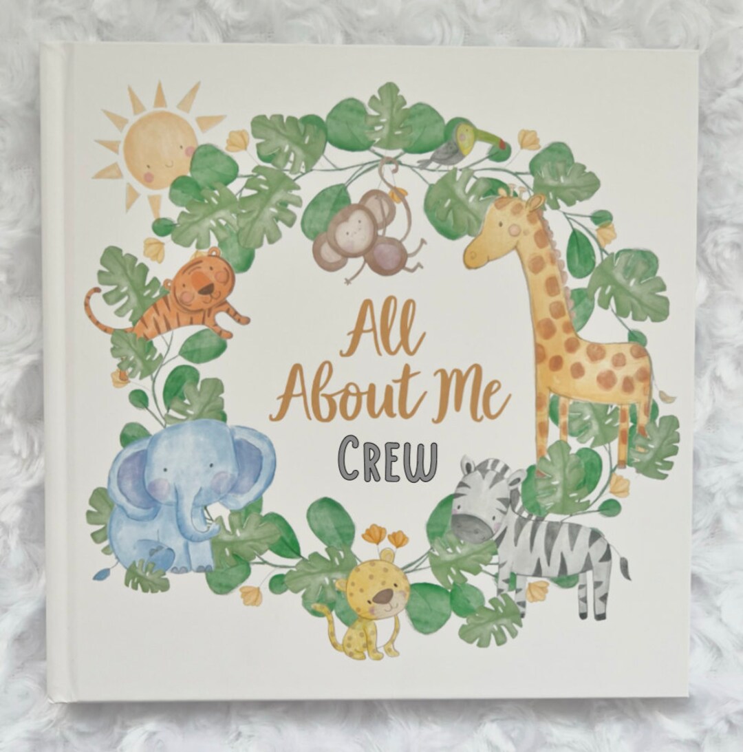 My First Year Record Book | All About Me Baby Book | Personalised 1st ...