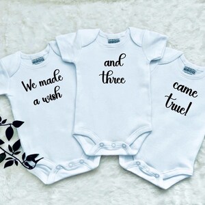 Triplet Baby Gifts Pregnancy Baby Announcement Vests Gifts - Etsy