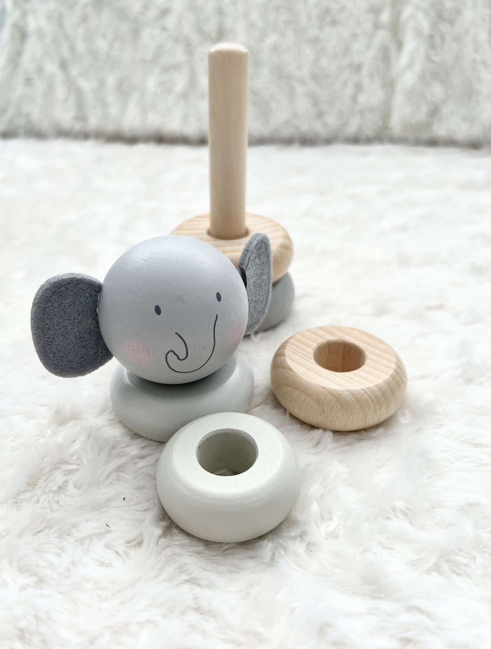 Wooden Baby Toys Tower Stacking Rings 1st Birthday Gift - Etsy UK