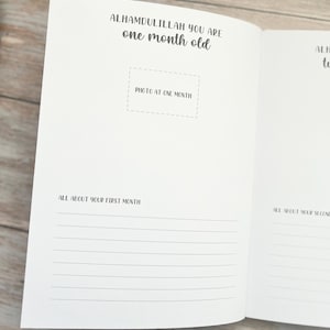 Muslim Baby Record Book | Muslim Baby Book | Islamic Baby Gift ...