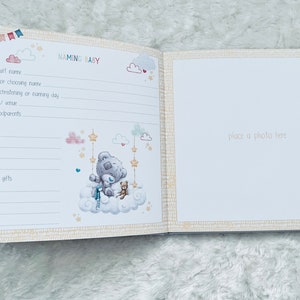 Baby Record Book Babys First Year Memory Book Personalised Baby Journal ...