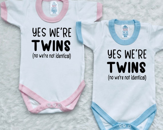 Twin Baby Gifts Yes Were Twins No Were Not Identical Twin | Etsy