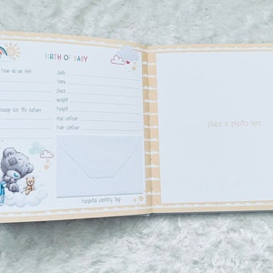 Baby Record Book Babys First Year Memory Book Personalised Baby Journal ...