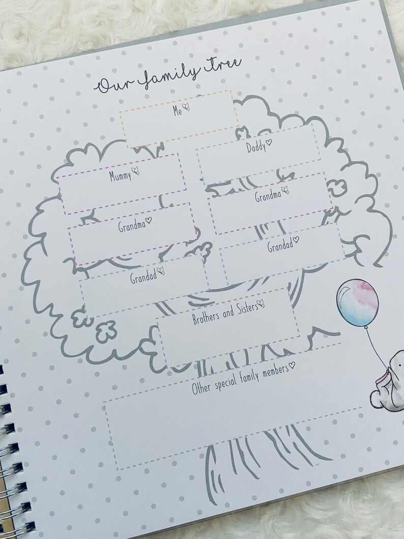 Personalised Baby Record Book Hello Baby My First Year - Etsy UK