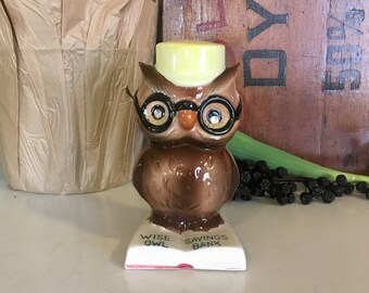 Owl coin bank | Etsy