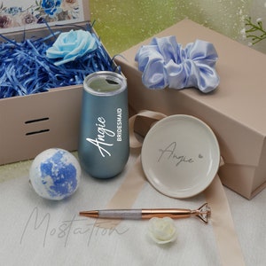 SKY Blue Bridesmaid Proposal Box, Will You Be My Bridesmaid Box Set ...