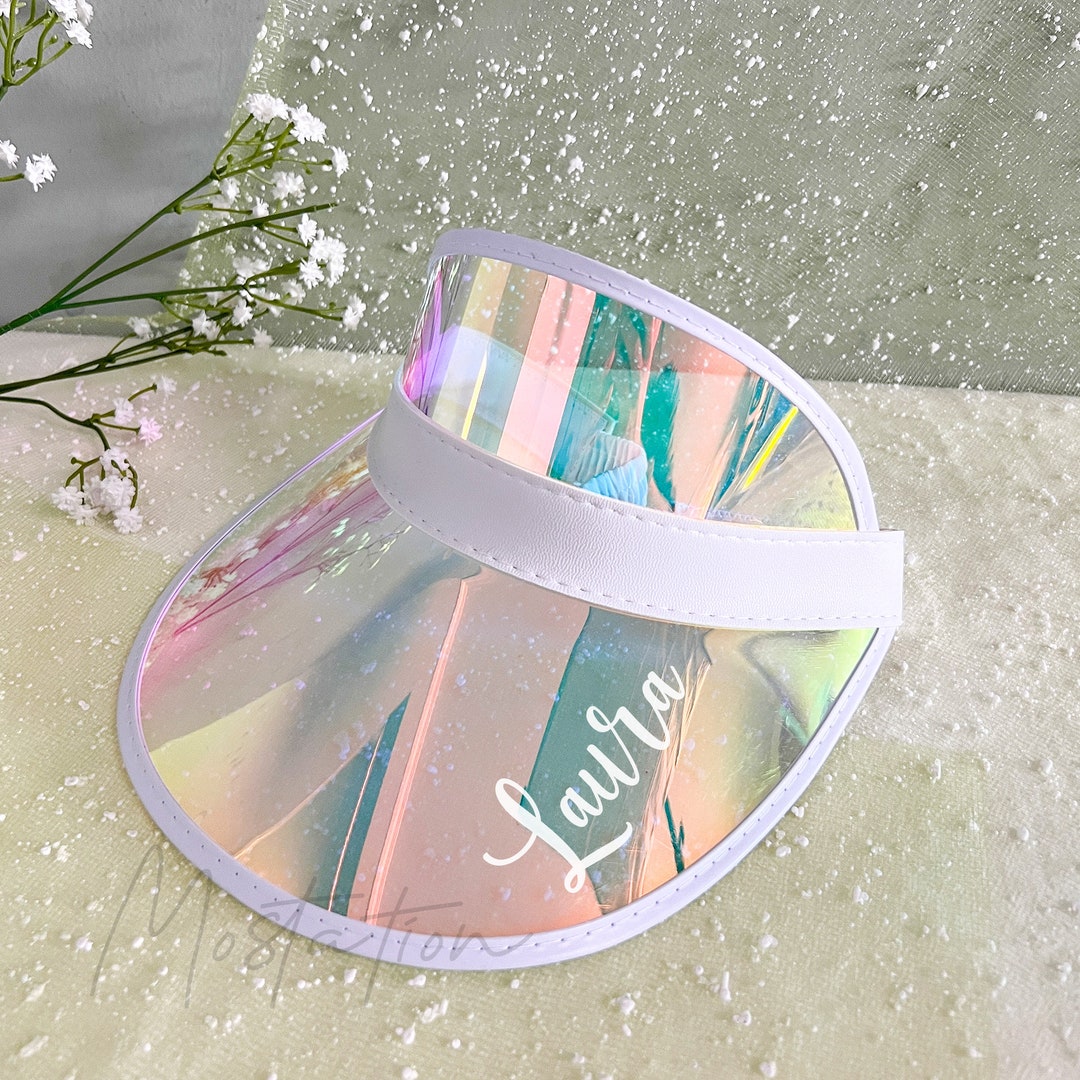 Holographic Beach Visor, Bachelorette Party Sun Visors, Retro Visor ...