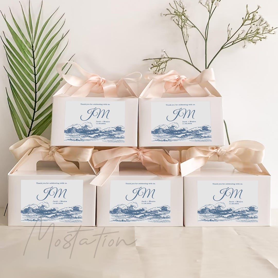 Personalized Gable Box for Guest, Beach Wedding Welcome Boxes ...