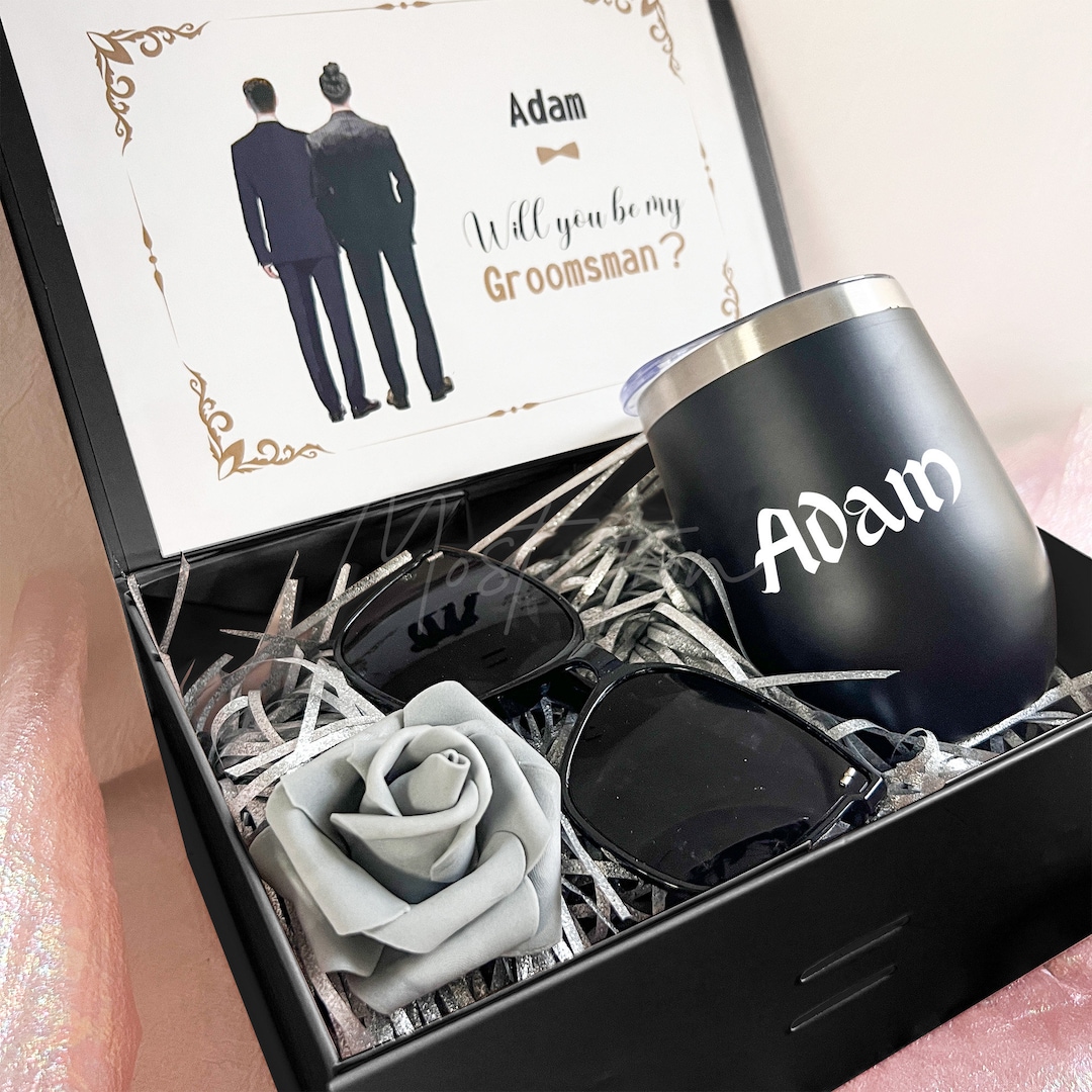 Personalized Groomsman Gift Box, Groomsmen Wedding Gift Set, Proposal ...