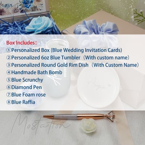 SKY Blue Bridesmaid Proposal Box, Will You Be My Bridesmaid Box Set ...