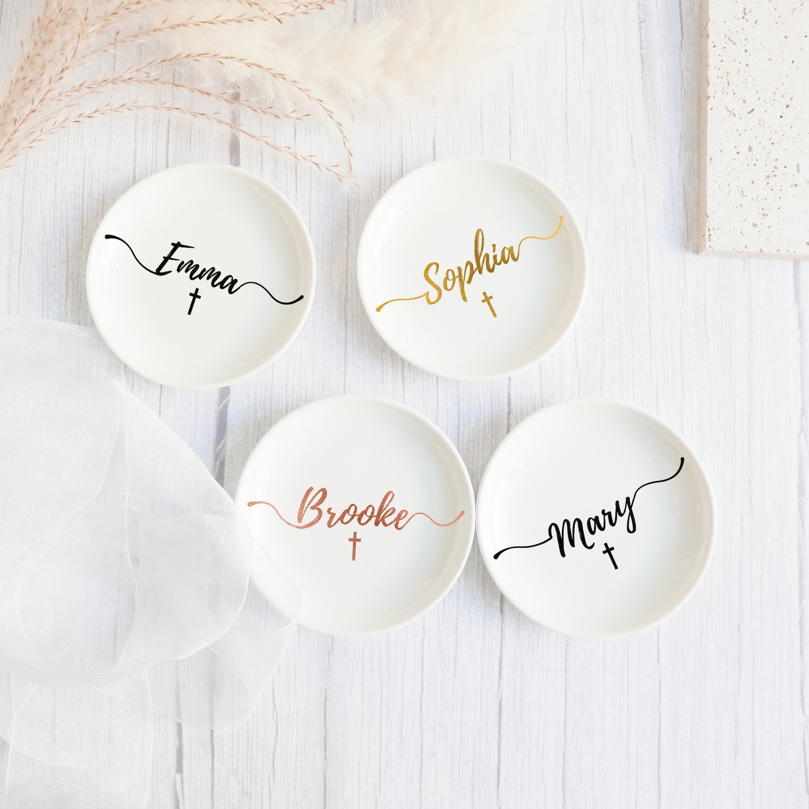 Baptism Gift Ring Dish Custom Ring Tray for Christians First - Etsy