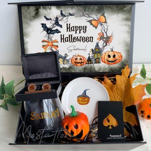 Luxury Spooky Groom Gift Box, Personalized Halloween Gift Box for Him ...