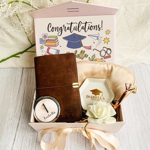 Graduation Gift Box for Her, Graduation Notebook Gift Set, Congrats ...