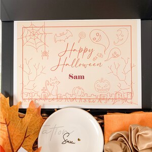 Happy Halloween Gift Box Set With Ring Dish, Custom Name Halloween Gift ...