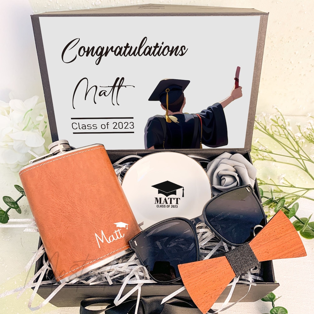 Personalized Graduation Gift Box, Class of 2024 Gift, Son Grad Gift Box ...