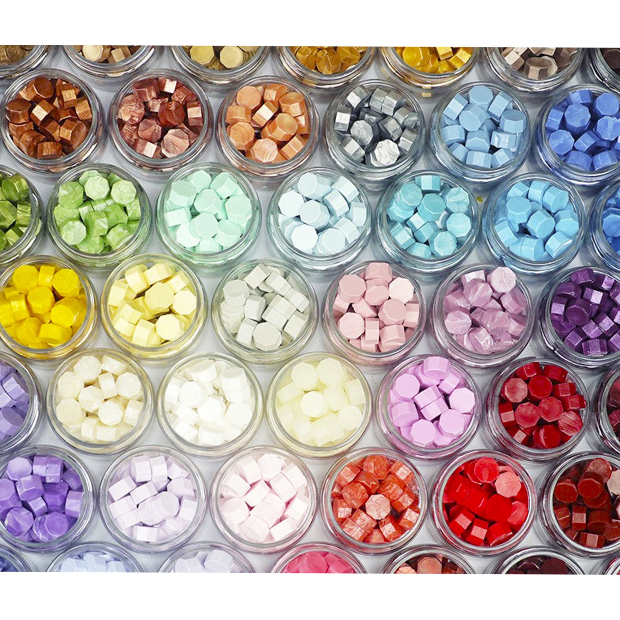 Stamping 100 Pieces Sealing Wax Beads in a Bottle Pearl Sealing Wax ...