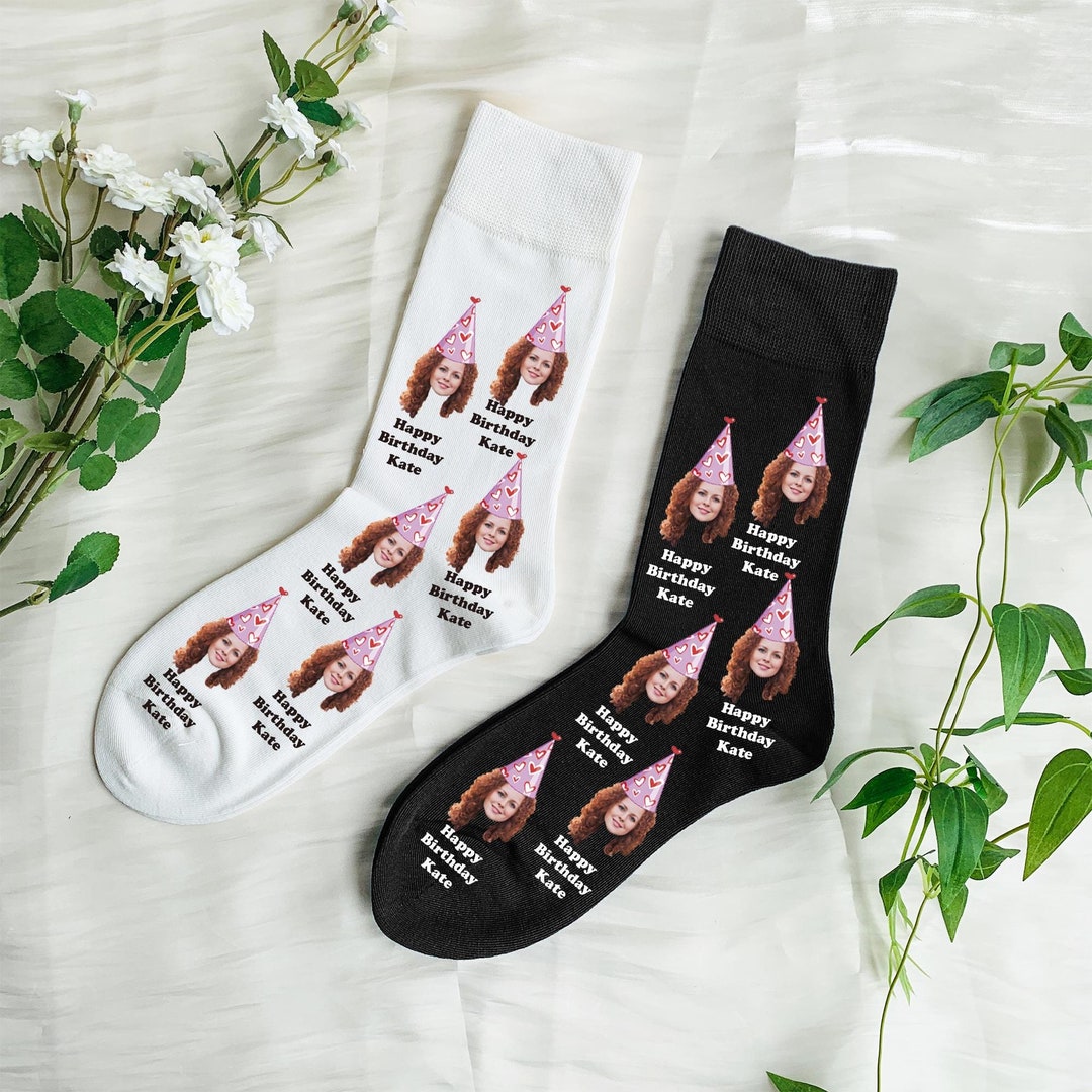 30th Birthday Funny Socks, Custom Photo Socks, Kids Portrait Socks Gift ...