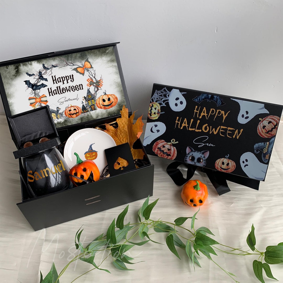 Luxury Spooky Groom Gift Box, Personalized Halloween Gift Box for Him ...