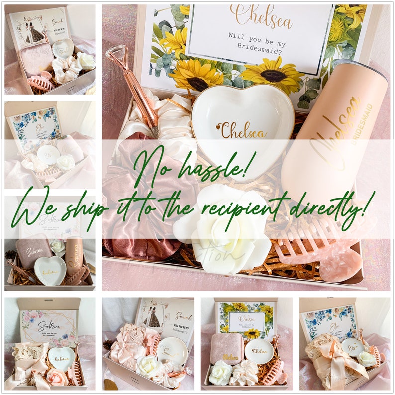 Sunflower Bridesmaid Proposal Box Wedding Proposal Box - Etsy