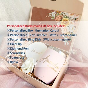 Boho Wedding Bridesmaid Proposal Box, Burnt Orange Gift Box, Terracotta ...