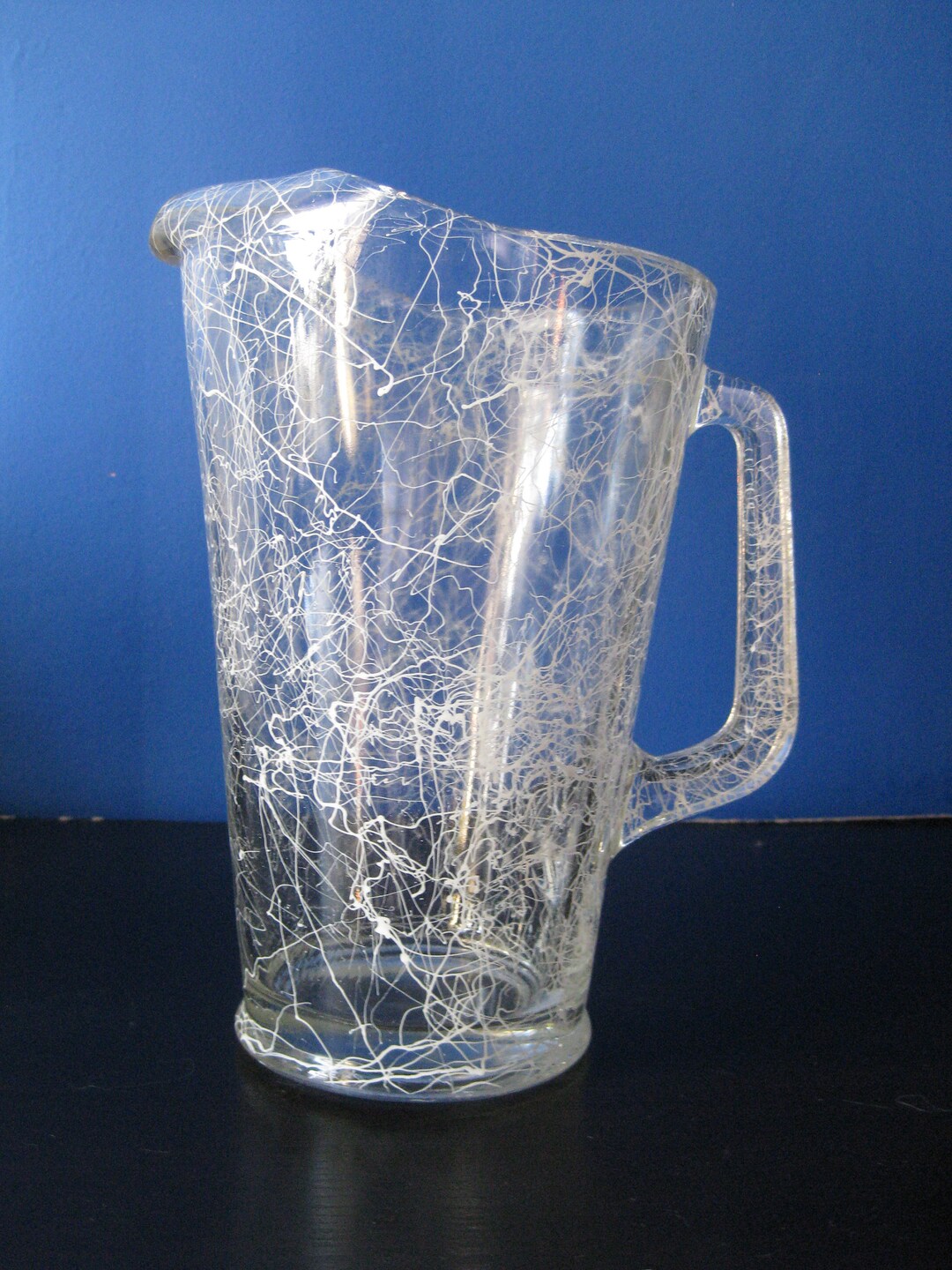 1950s Mid Century Modern Glass Spaghetti String Pitcher - Etsy