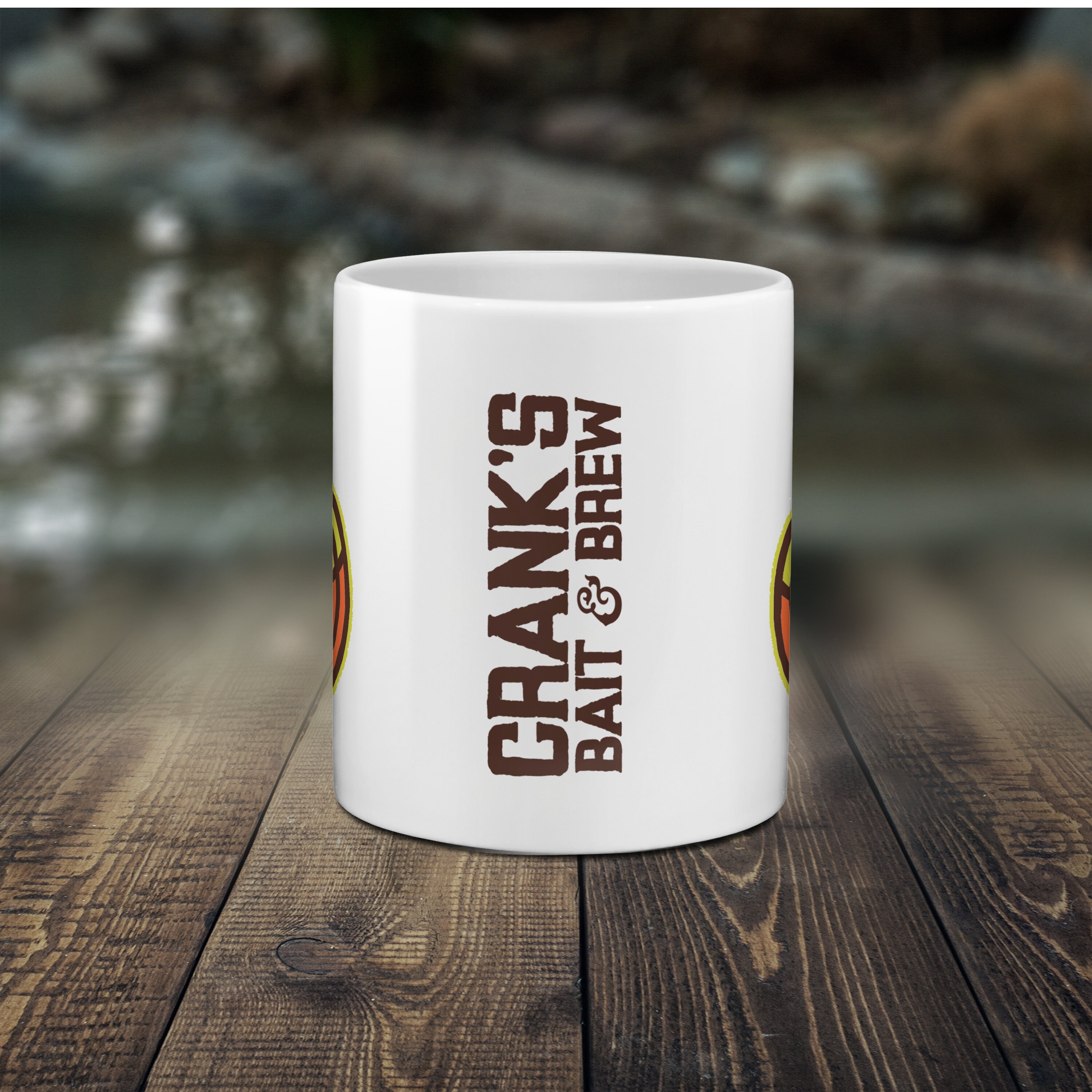 Orange and Yellow Bobber Mug - Etsy