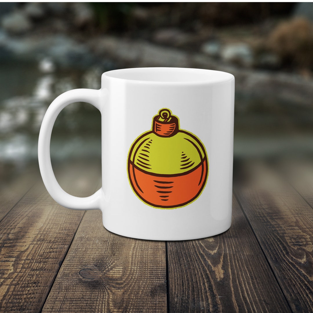 Orange and Yellow Bobber Mug - Etsy