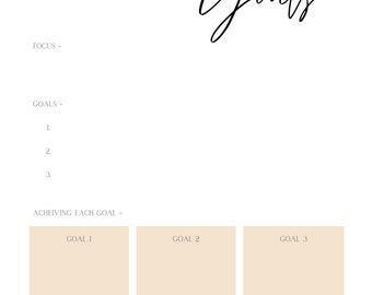 Printable New Year Resolutions Pdf, Printable Goal Planner Sheet ...