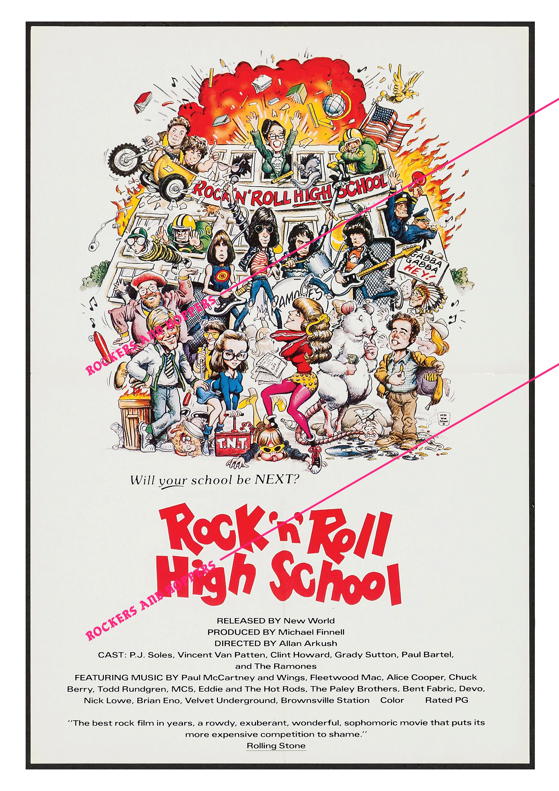Rock'n'roll High School A3 Poster - Etsy