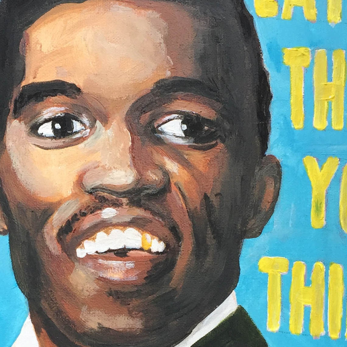 Acrylic Art & Collectibles PRINCE BUSTER original painting on canvas ...