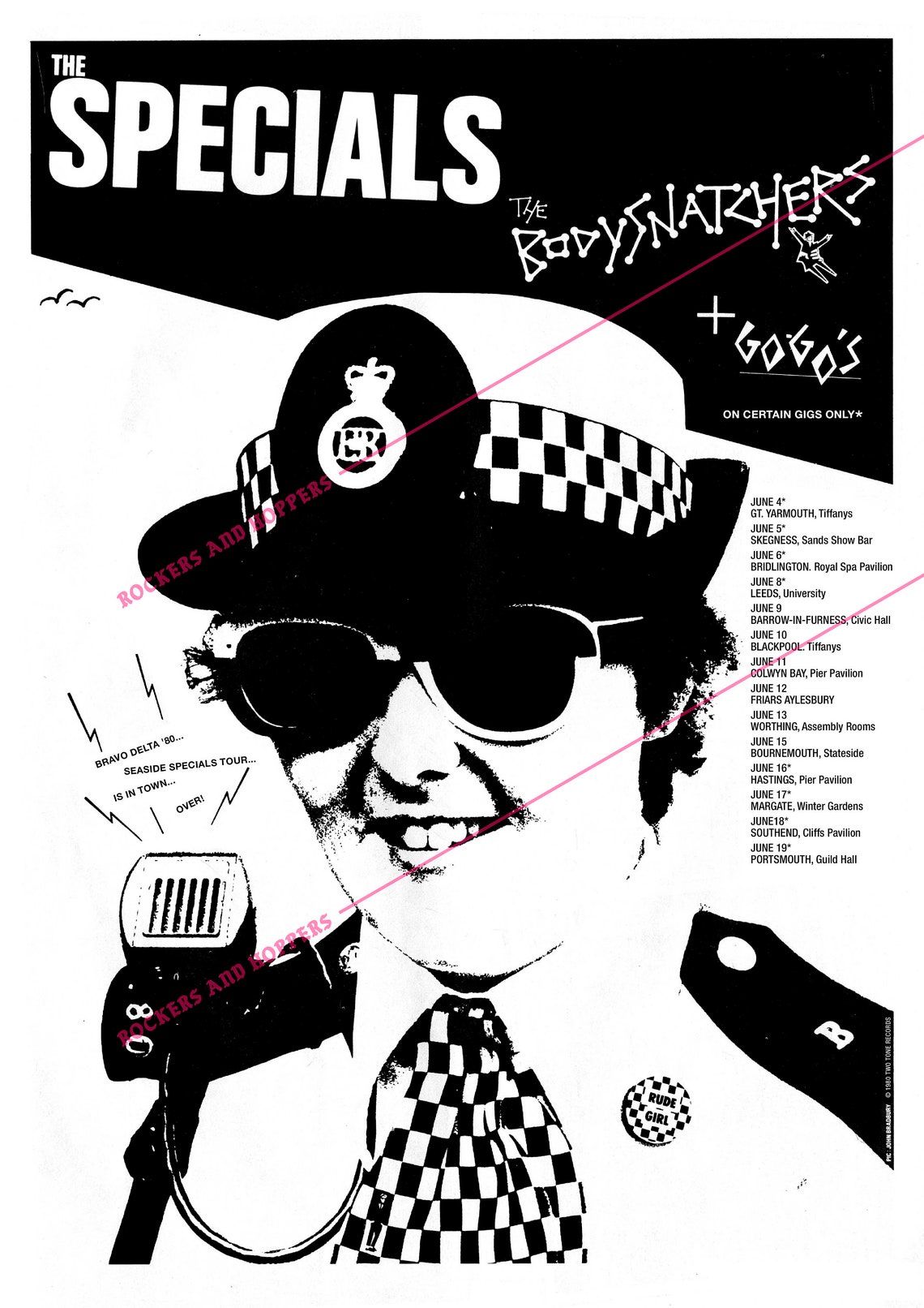 2-TONE 1980 UK TOUR Poster A3 - Etsy